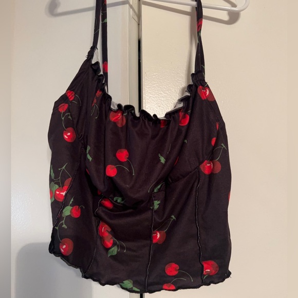 SHEIN | Tops | Cherry Crop Top | Poshmark